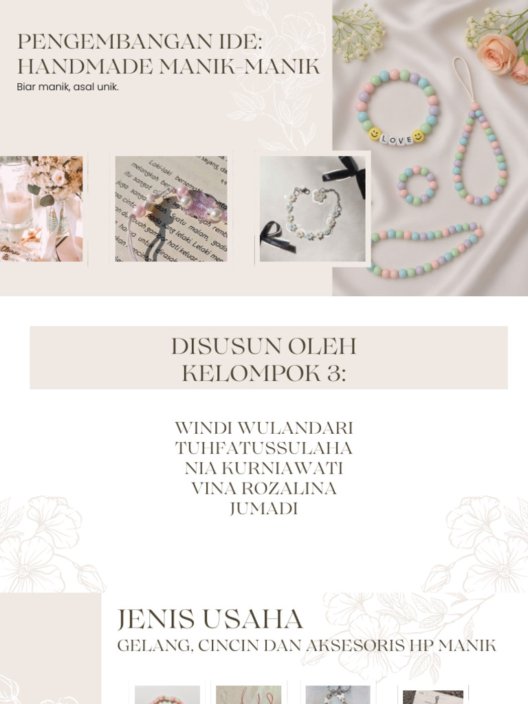 Ide Usaha Kerajinan Manik-Manik | PDF