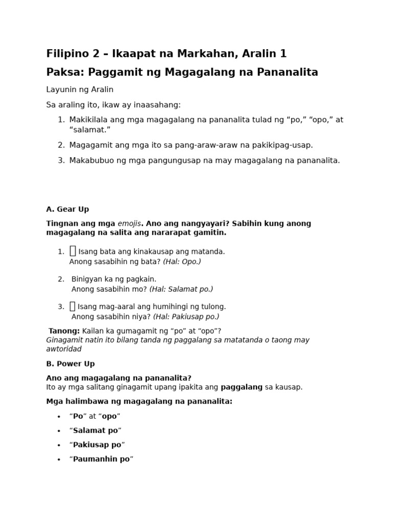 LM Filipino 2 Edgar | PDF