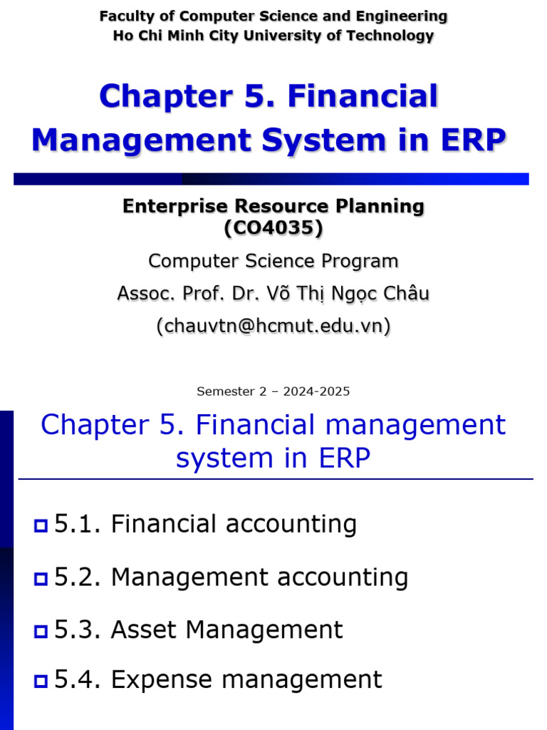 ERP Financial Management Overview | PDF | Debits And Credits ...