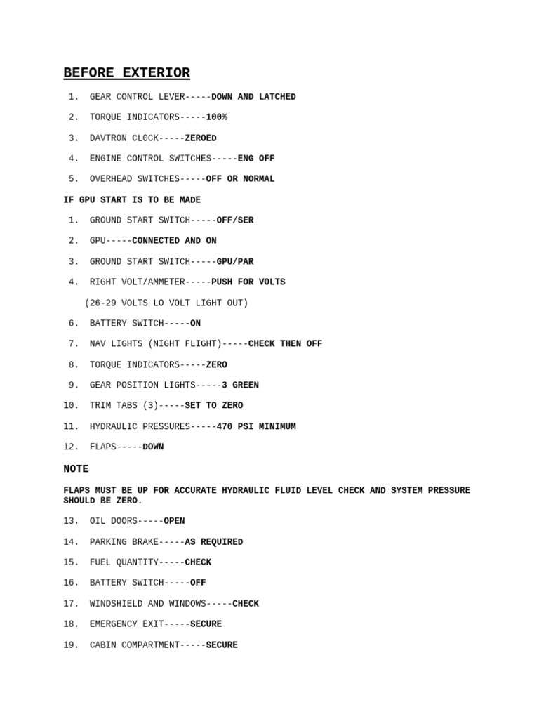 James Kaim Checklist 1000 Commander | PDF | Flap (Aeronautics) | Aviation