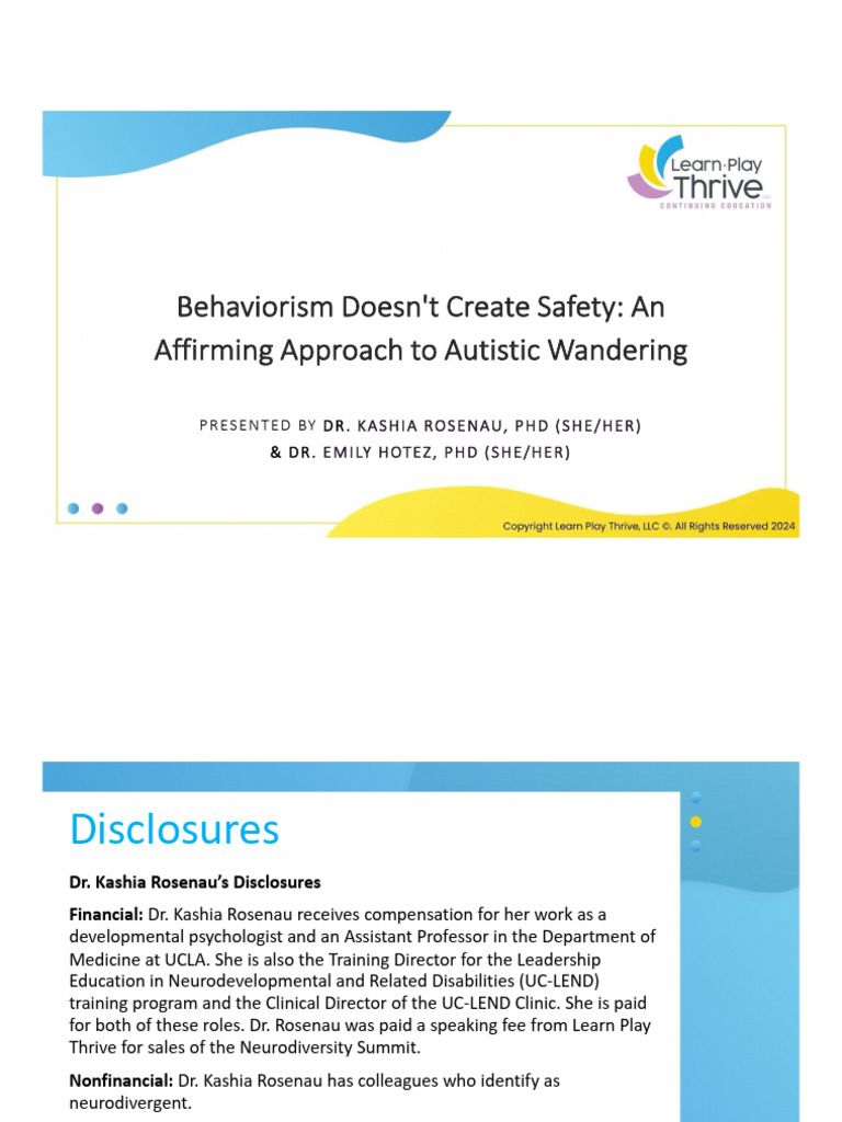 Behaviorism Doesnt Create Safety Presentation (1 Slide Per Page) | PDF ...