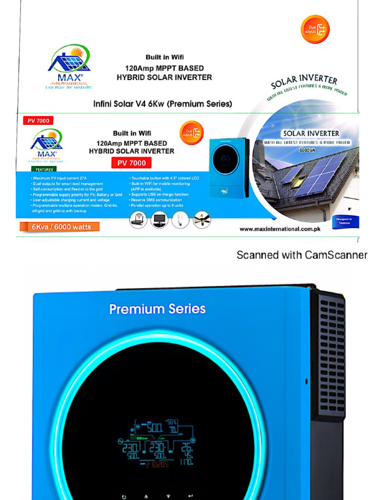 Max PV (7000) Premium Series | PDF