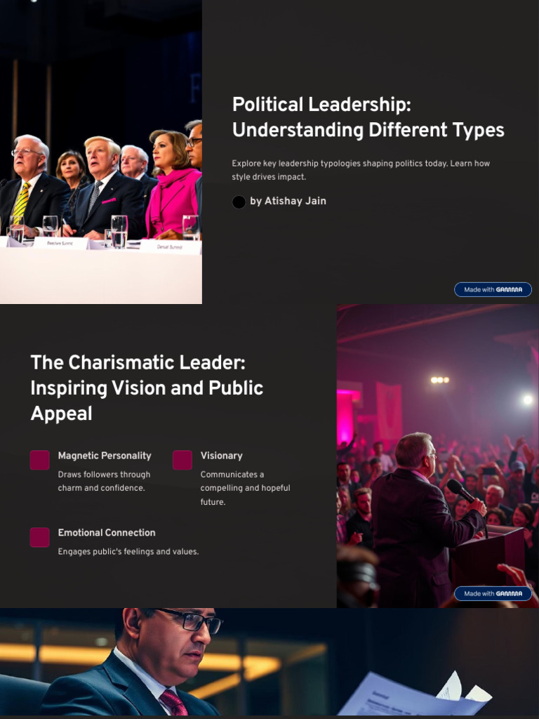 Political Leadership Understanding Different Types | PDF