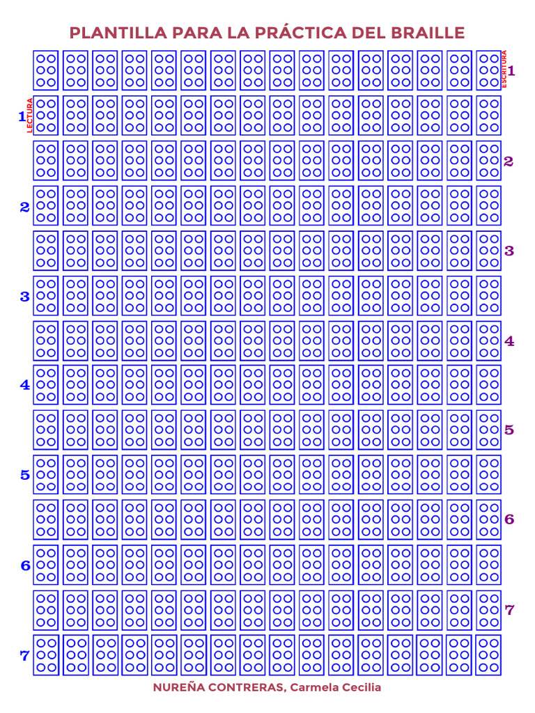 Plantilla Braille | PDF