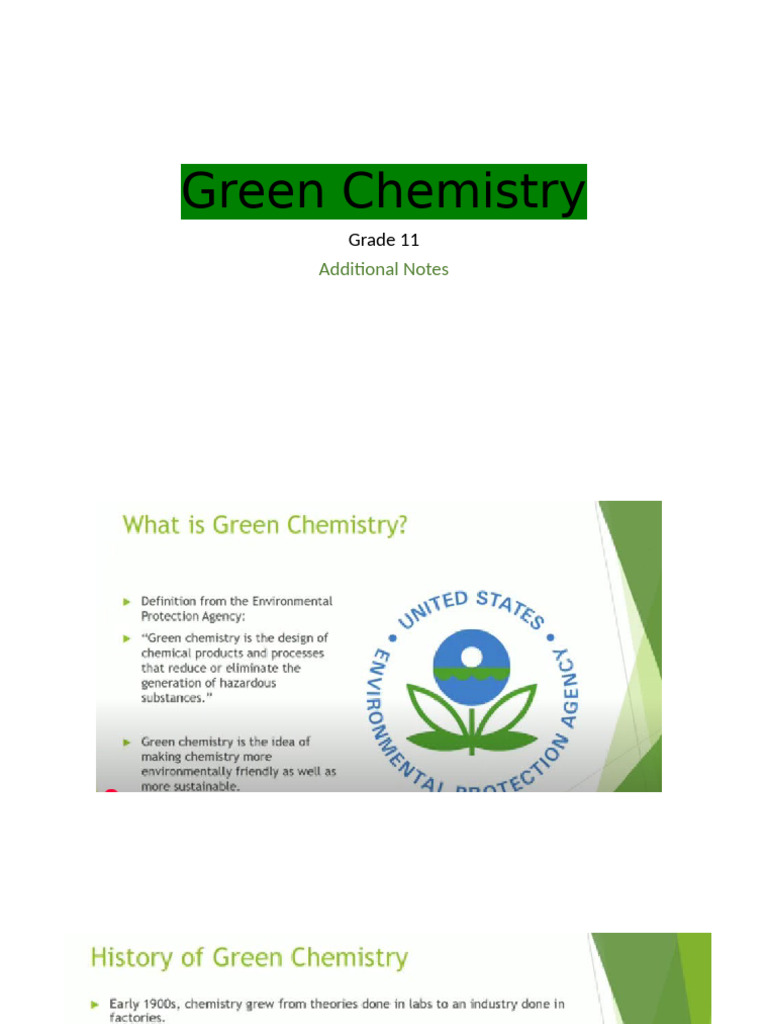Green Chemistry | PDF