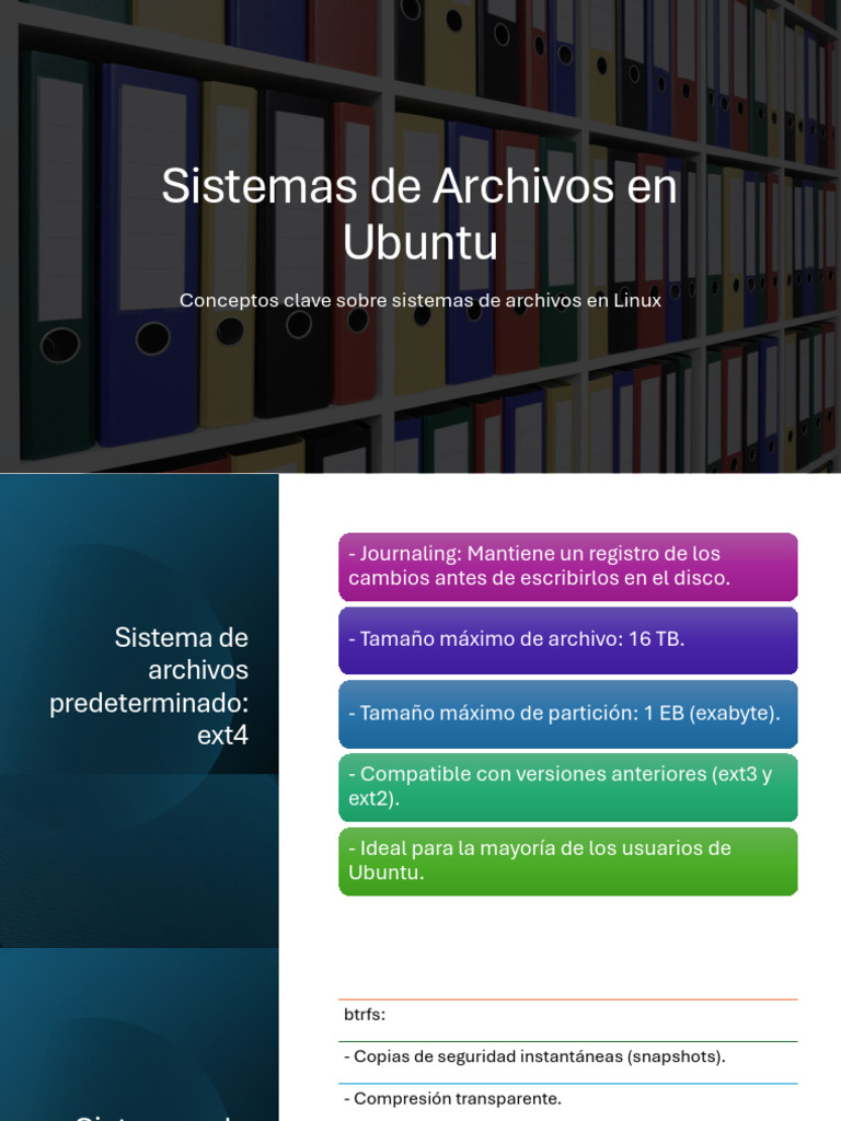 ACT 2 - 2 Sistemas - Archivos - Ubuntu | PDF | Archivo de computadora | Sistema de archivos
