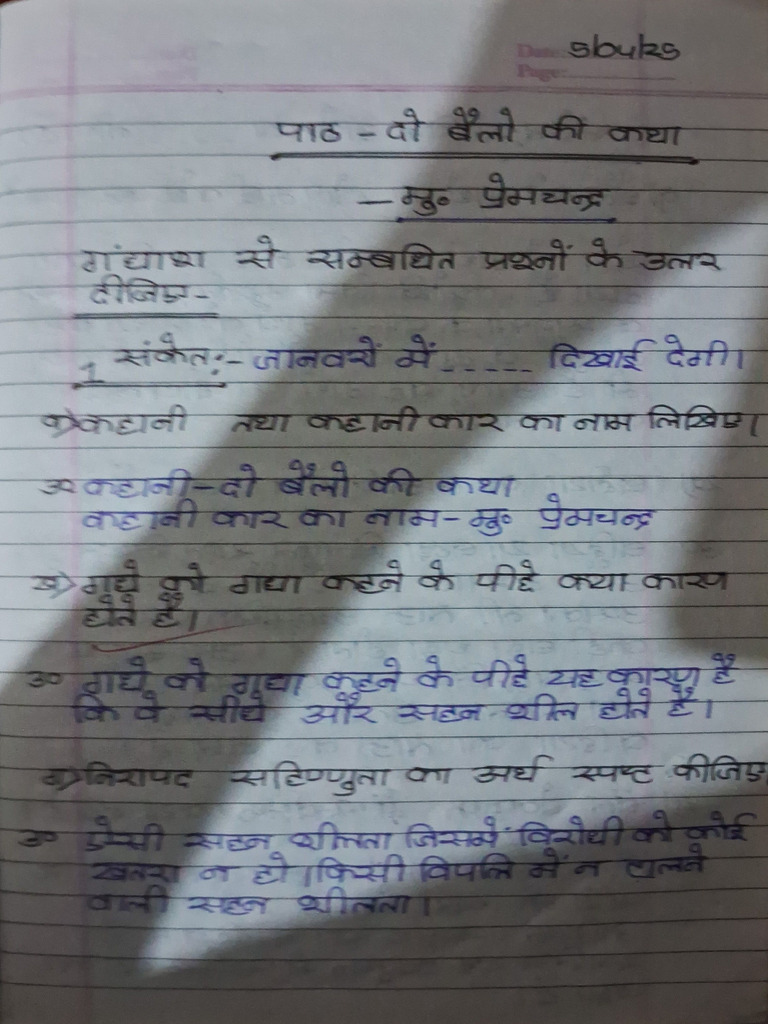 Class 9th, Subject Hindi Core | PDF