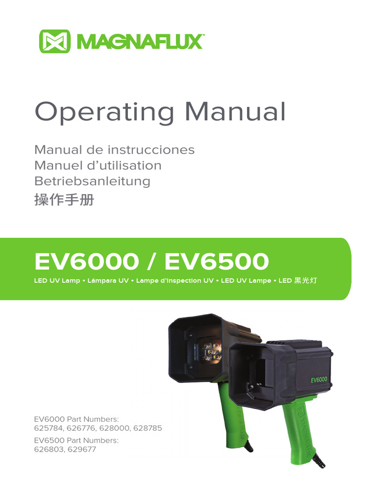 625805-EV6000-EV6500ML-Manual5 5x8 5inrev 1121 | PDF | Ultraviolet | Light