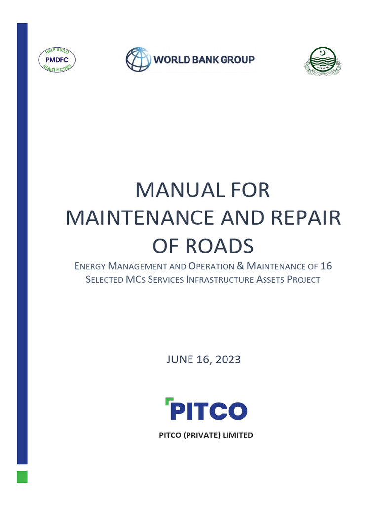 Road Maintenance and Repair Manual | PDF | Road Surface | Road