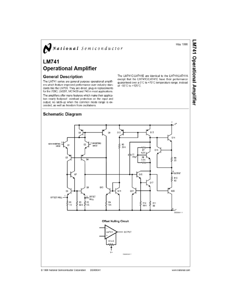 LM741CN PDF, LM741CN Descripción Electrónicos, LM741CN Datasheet, LM741CN View - ALLDATASHEET | PDF