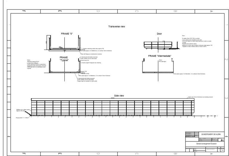Dock Transverse View and Side View SH 1 11032025 | PDF | Door ...