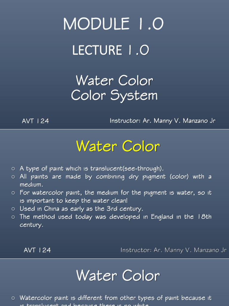 Module 1 Topic 1 Additive and Subtractive | PDF | Color | Rgb Color Model
