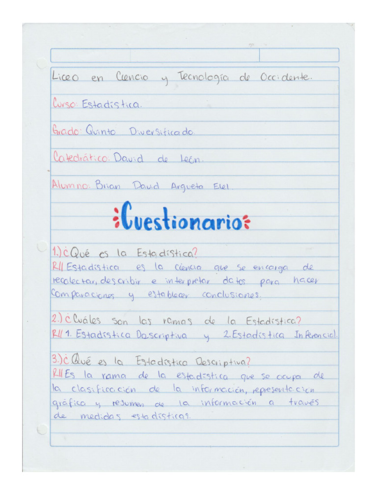 Cuestionario Brian David Argueta Elel | PDF