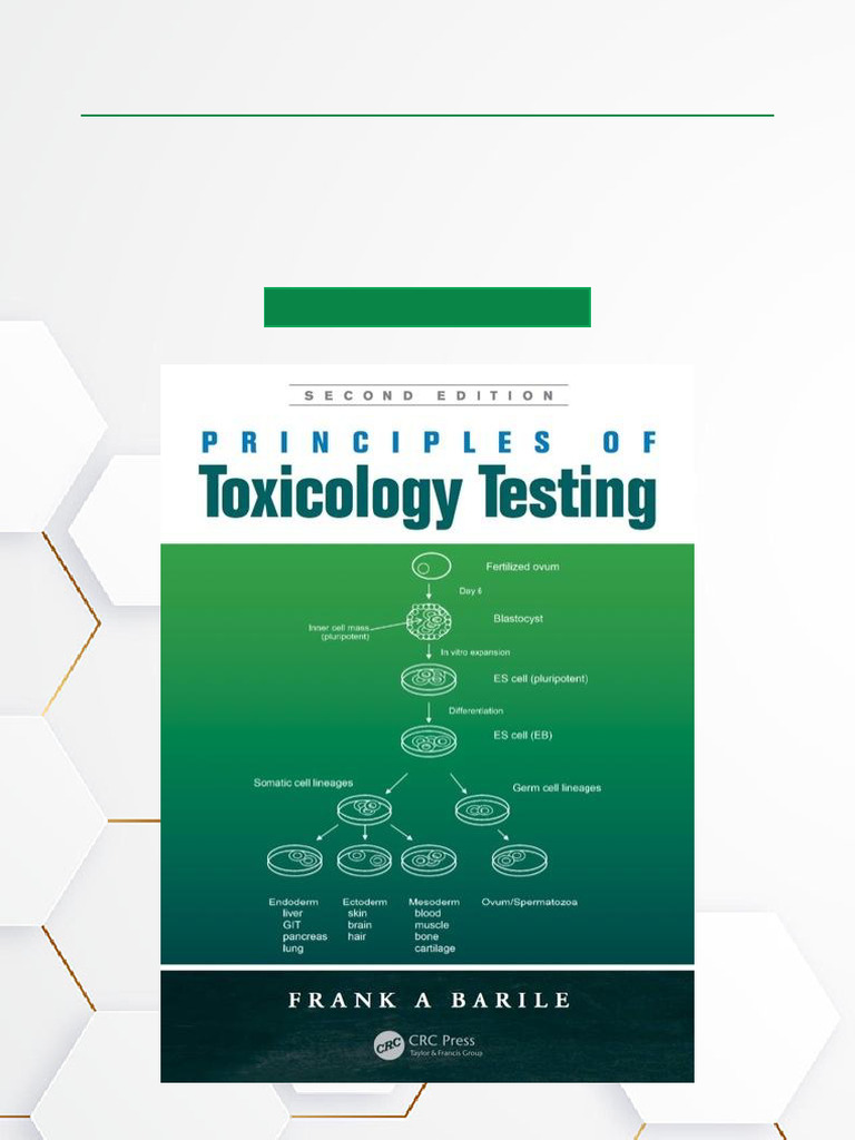 Principles of Toxicology Testing 2nd Edition All Chapter | PDF ...