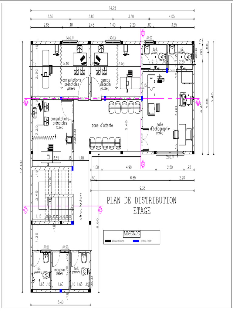 plan de distribution étage | PDF