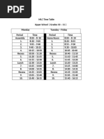 BELL TIMINGS 2025 -2026 | PDF