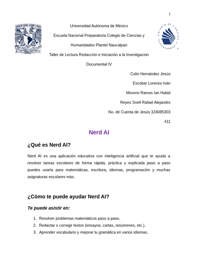 Nerd IA | PDF | Inteligencia artificial | Inteligencia (IA) y semántica