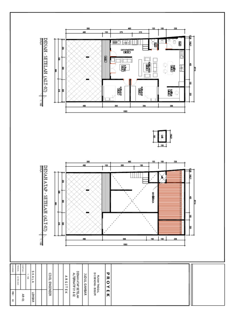 9.DENAH DASAR & ATAP SETELAH ALT - 05 | PDF