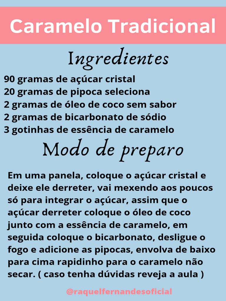 PDF Caramelo Tradicional | PDF