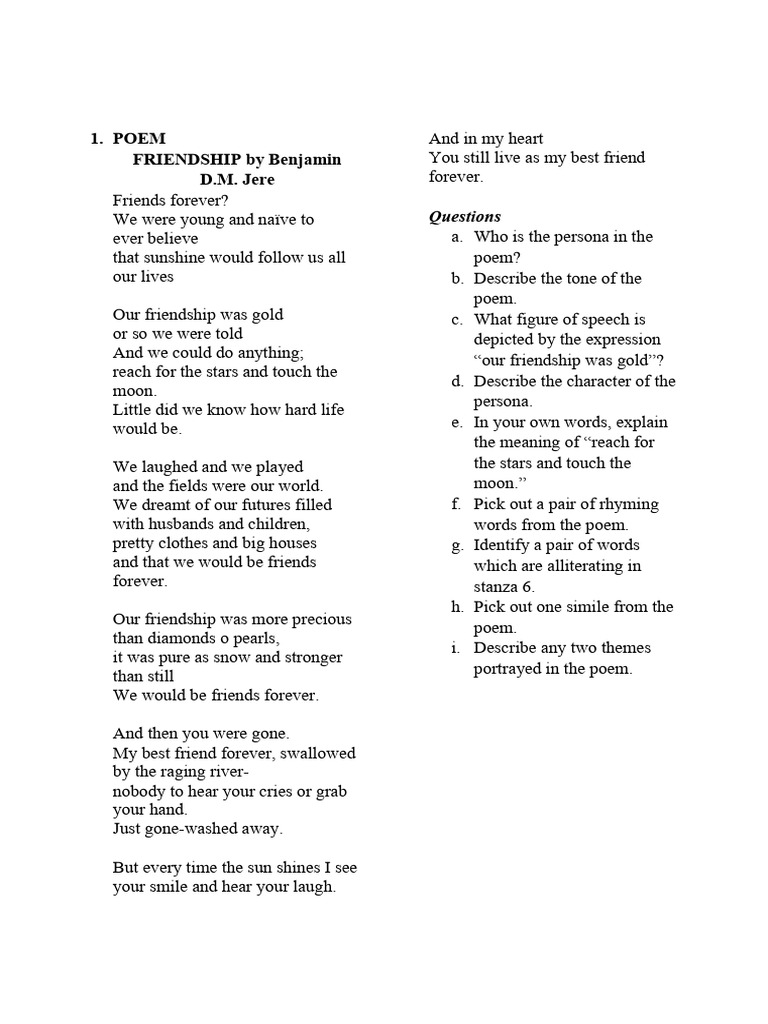POEM 1 | PDF