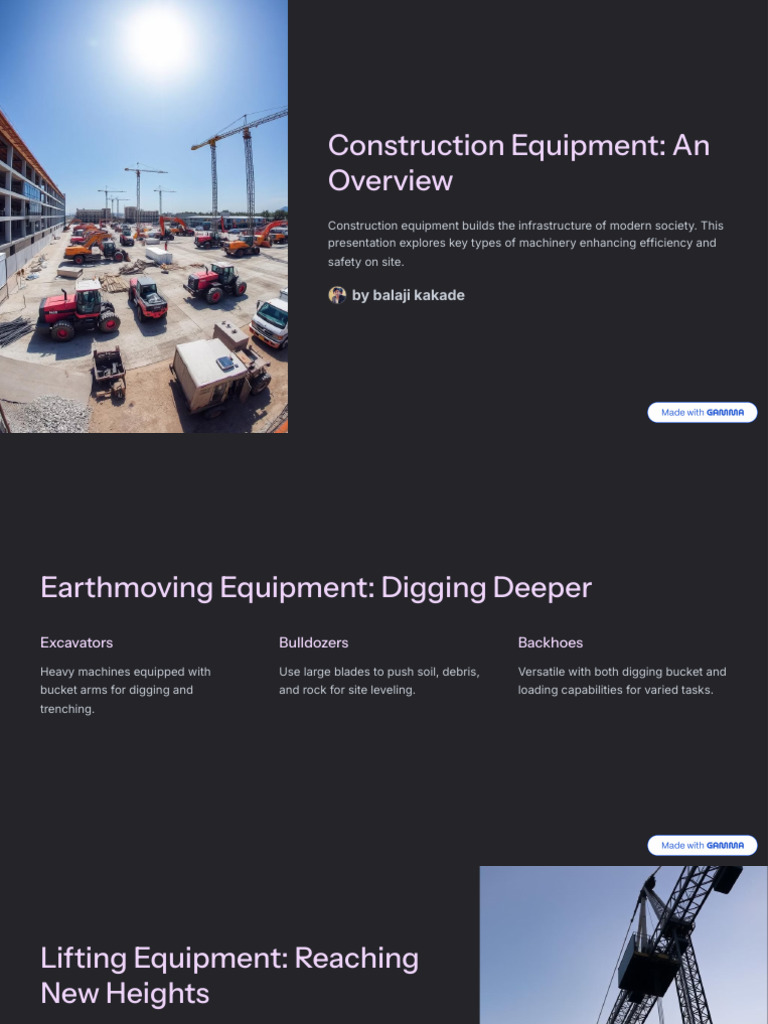 Construction Equipment An Overview | PDF | Heavy Equipment | Concrete