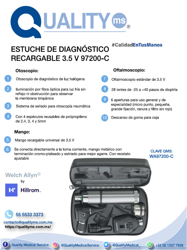 Estuche Diagnstico 97200-C Recargable | PDF