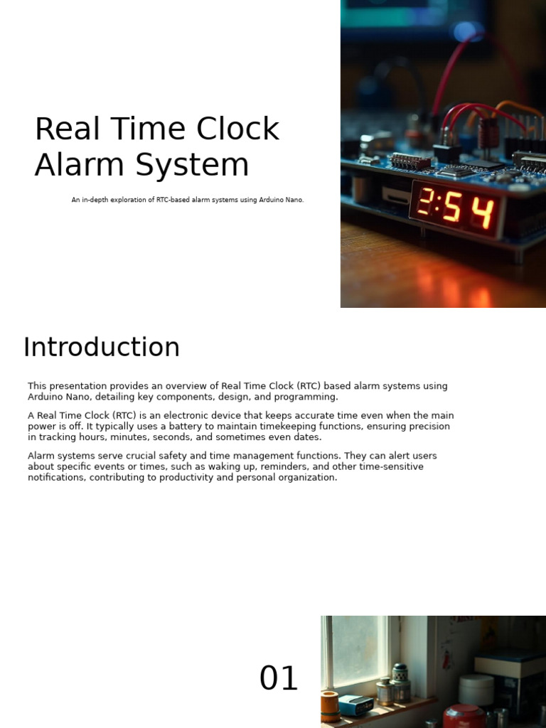 RTC-Based Alarm System with Arduino | PDF | Arduino | Clock