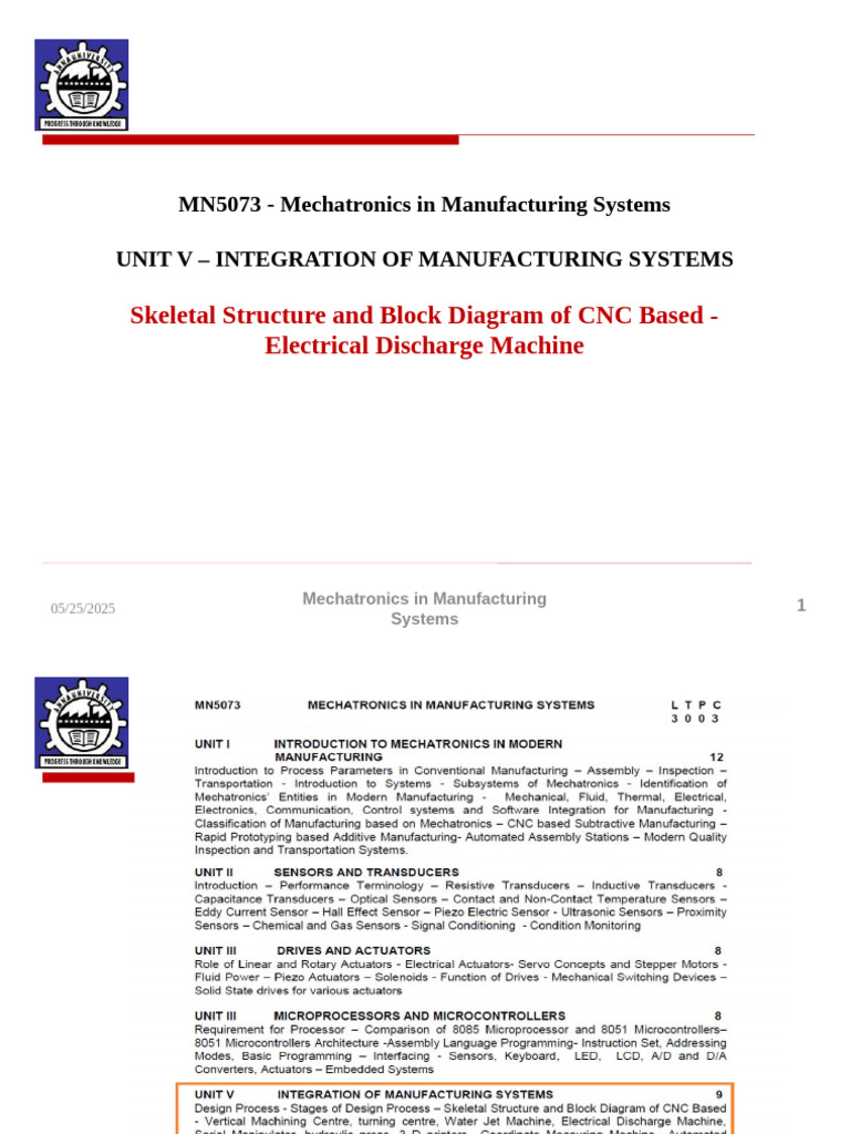 Skeletal Structure and Block Diagram of CNC Based - Electrical ...