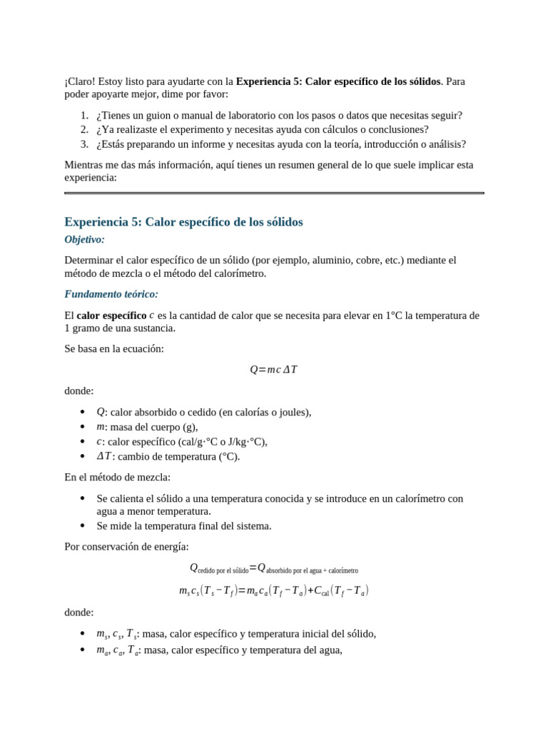 Claro Estoy List | PDF