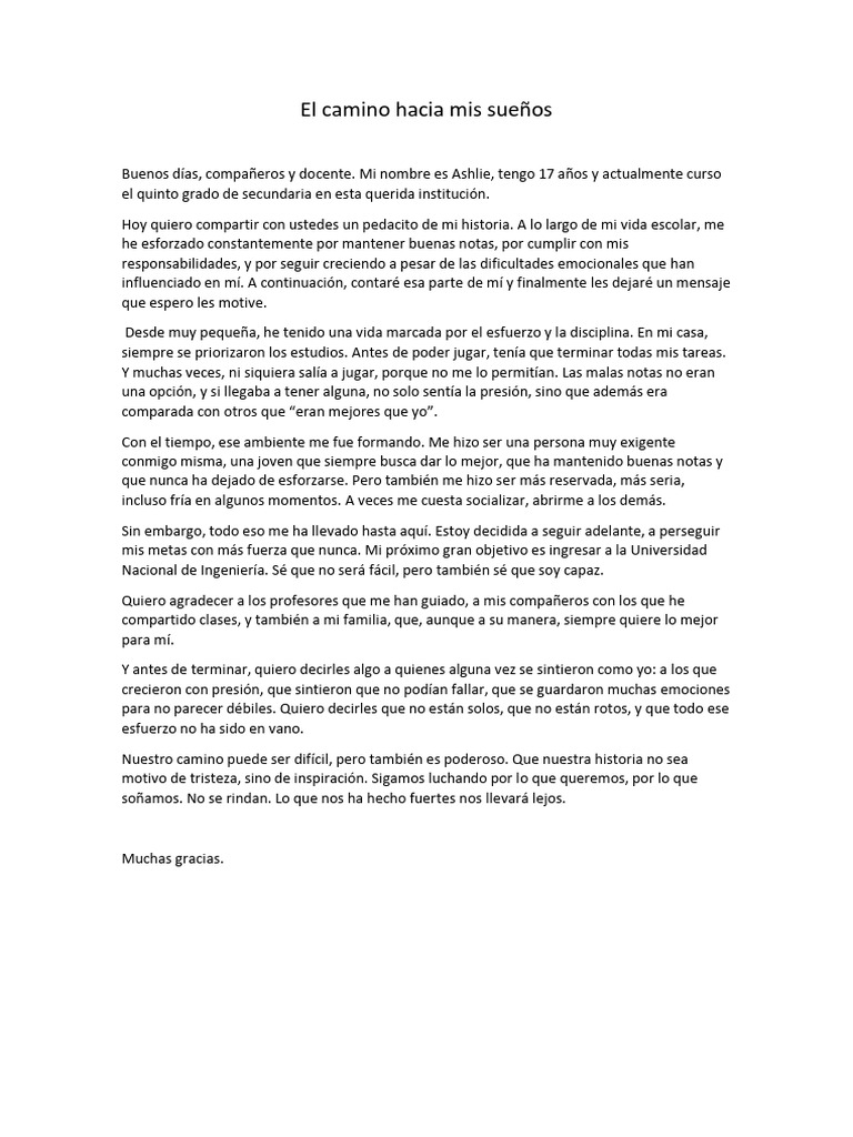 Discurso 1 | PDF