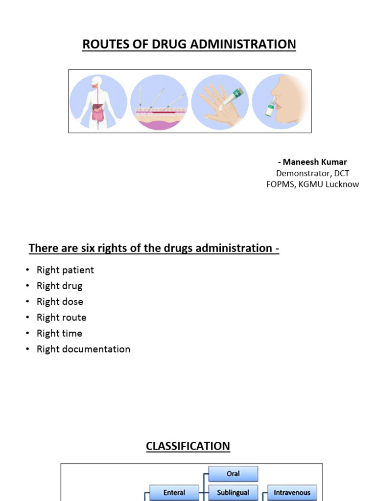 Routes of Drug Administration Explained | PDF | Intravenous Therapy ...