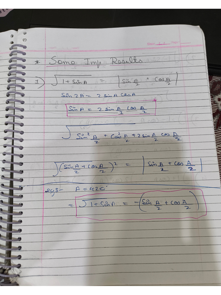 Trigo 1 Class Notes | PDF