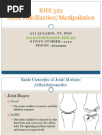 Mulligan Technique for Spinal Mobilization | PDF | Knee | Anatomical ...