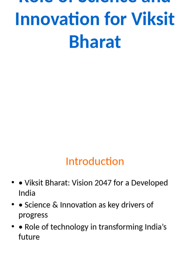 Viksit Bharat Graphical Template | PDF