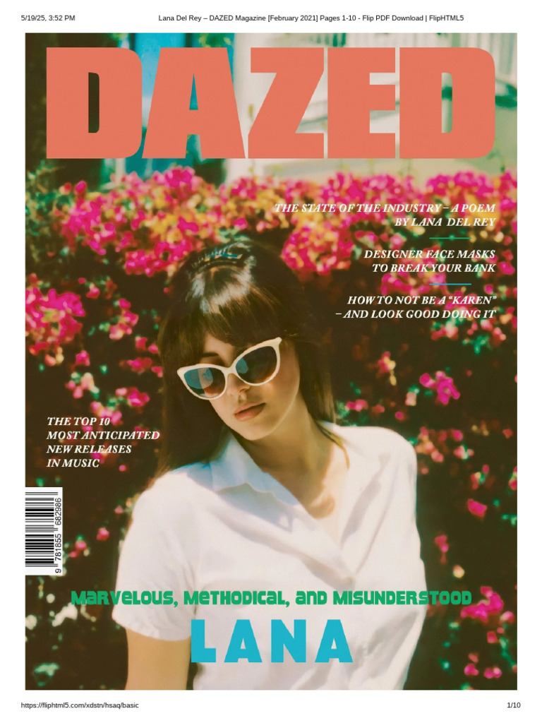 Lana Del Rey - DAZED Magazine (February 2021) Pages 1-10 - Flip PDF ...