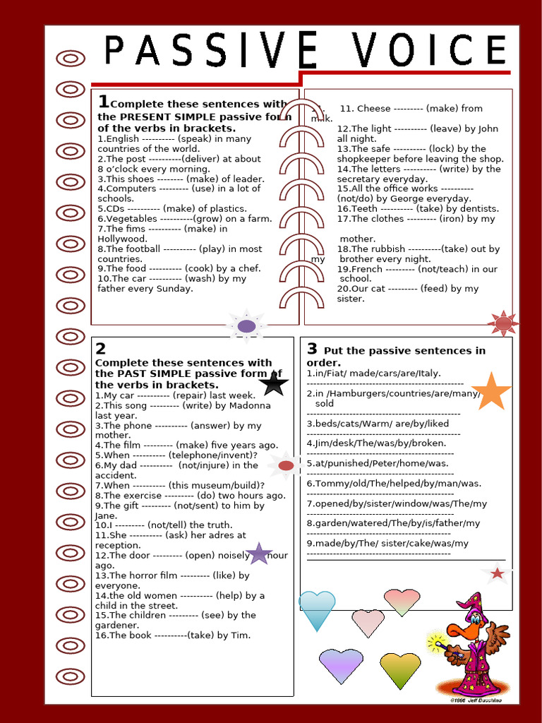 Passive Voice Present Simple Past Simple - 149701 | PDF