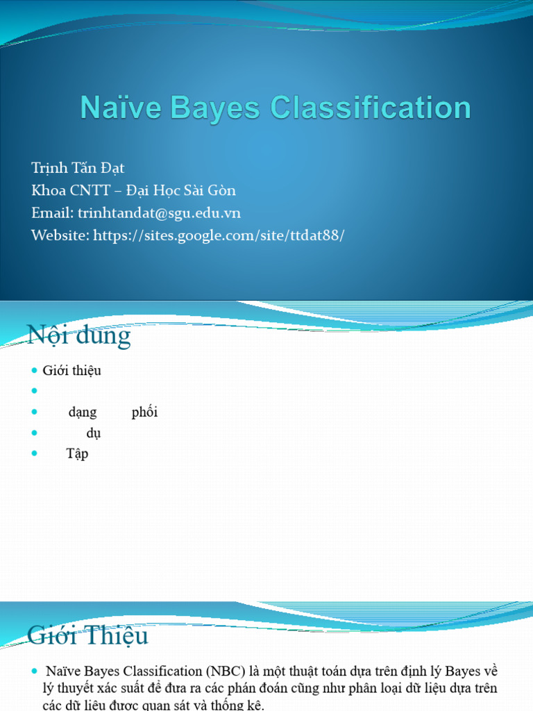 5 - Naive Bayes Classifier | PDF