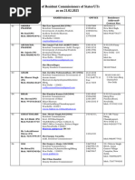 Chief Secretaries of India 2025 | PDF | Government Of India | Government
