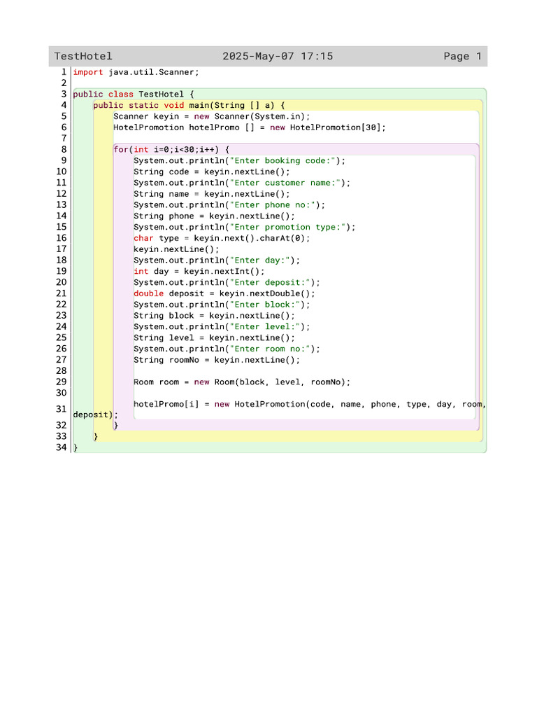 Test Hotel | PDF