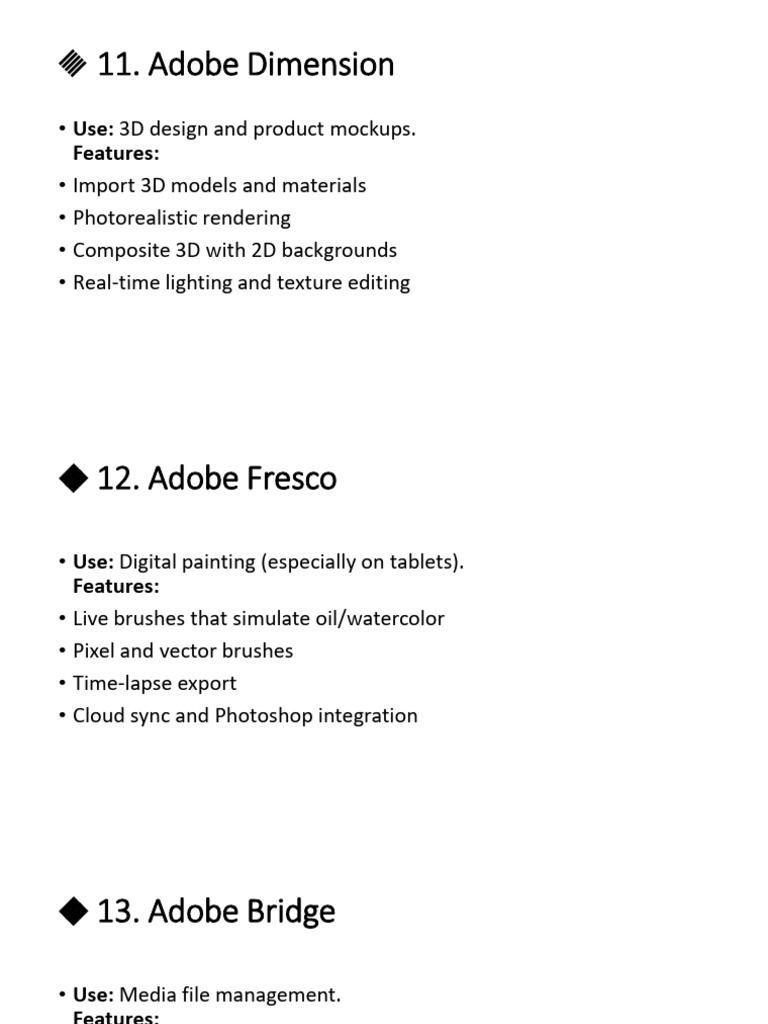 All Adobe Apps and Features - 25-32 | PDF