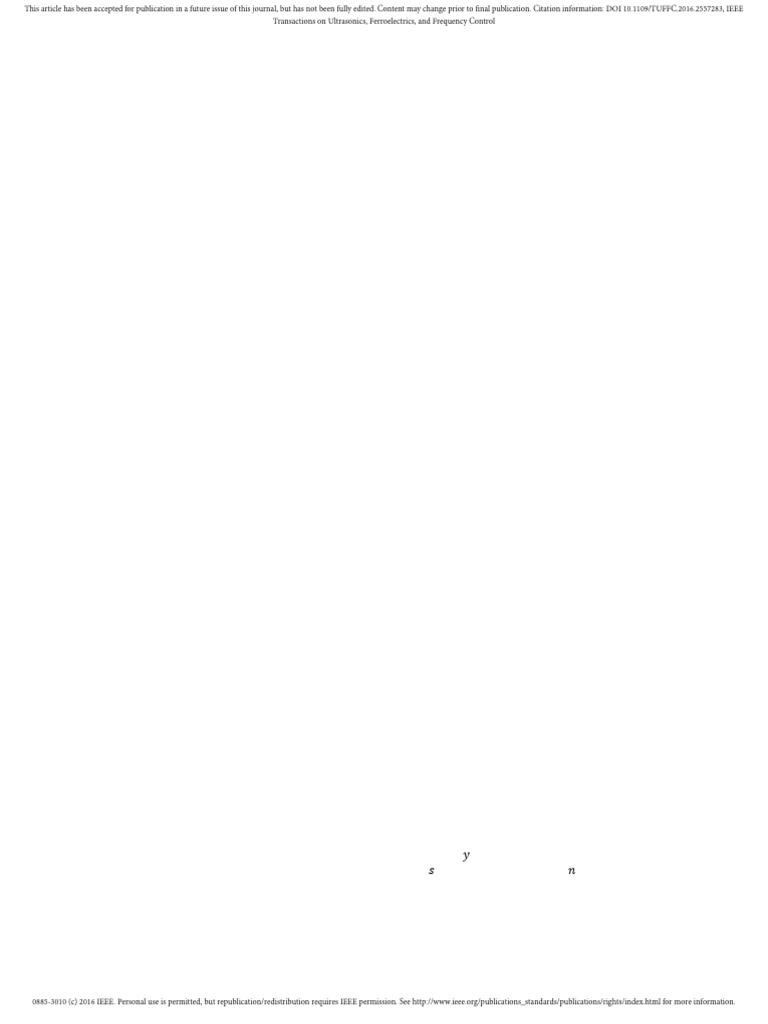 Digital Signal Processing Methods For Ultrasonic Echoes | PDF | Signal To Noise Ratio | Filter ...