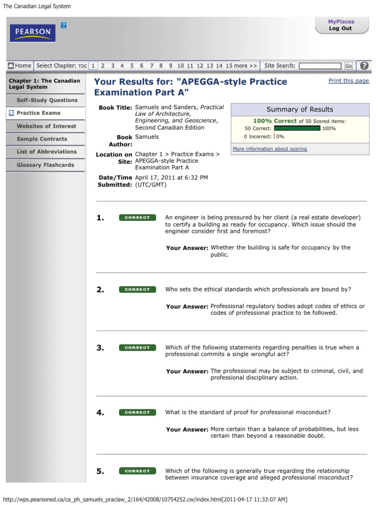 Apegga Exam Part A - Answers | PDF | Burden Of Proof (Law) | Legal ...