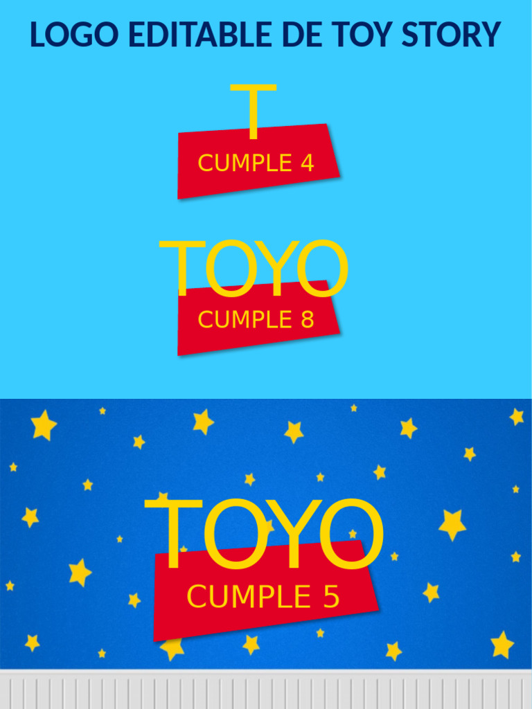 Logo Editable Toy Story | PDF
