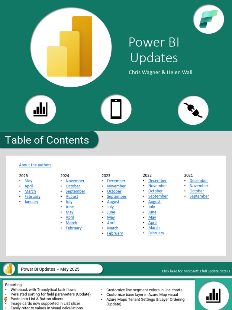 POWER BI - MAY 2025 - Features Updates Summary | PDF | Microsoft Azure ...