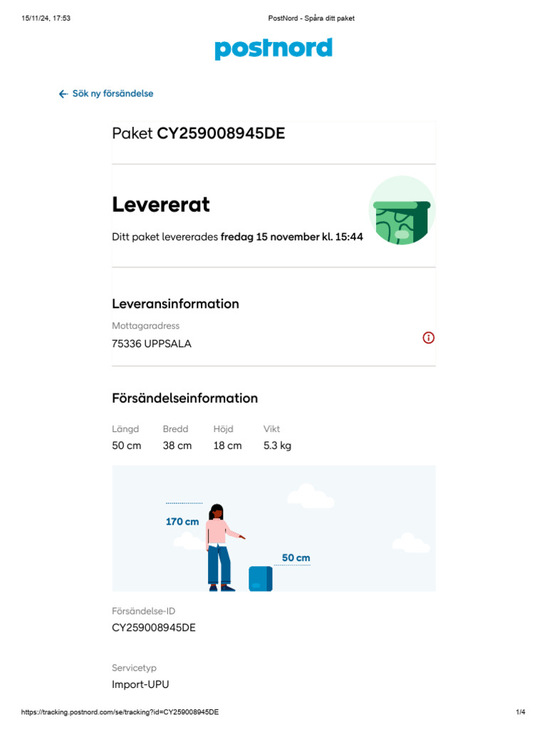 PostNord - Spåra Ditt Paket | PDF