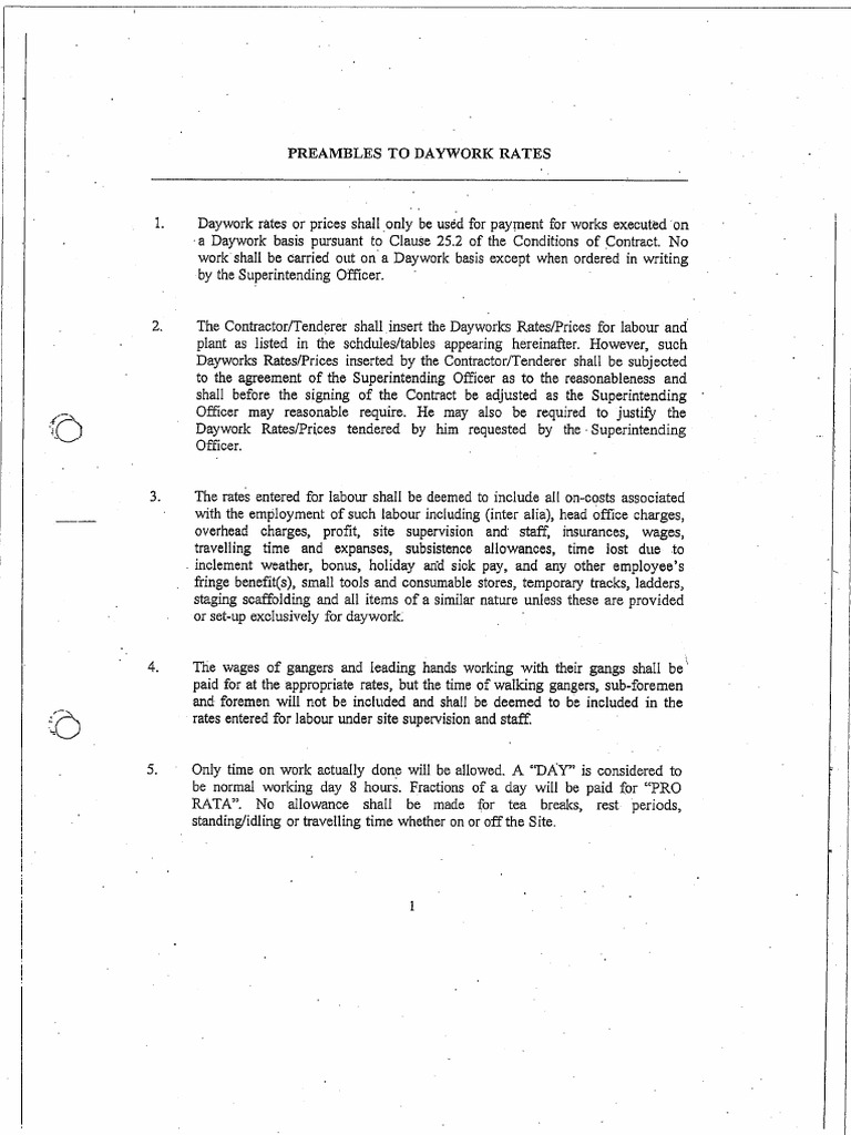 Preamble Today Workrates | PDF