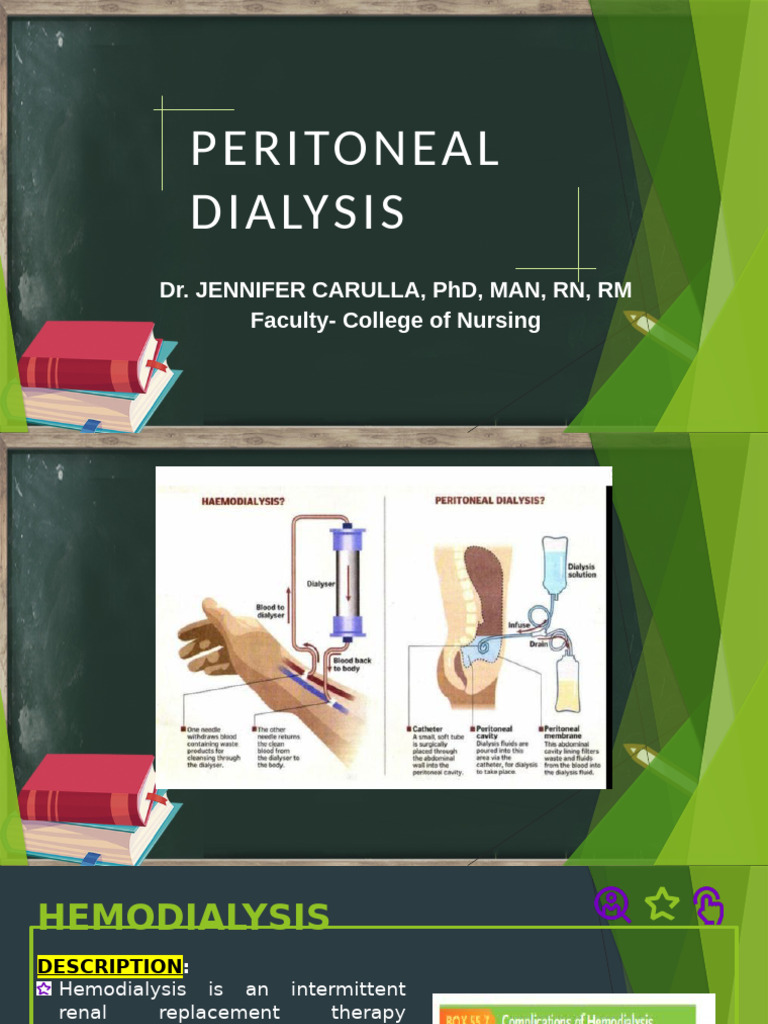 Hemodialysis and Peritoneal Dialysis Guide | PDF | Hemodialysis ...