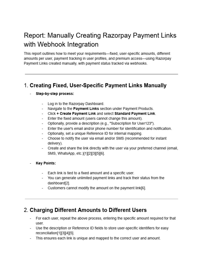 Report - Manually Creating Razorpay Payment Links With Webhook ...