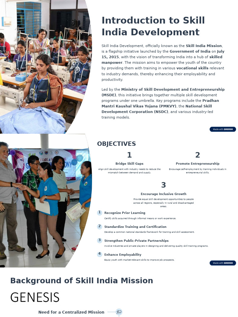 Introduction to Skill India Development | PDF | Business | Economies