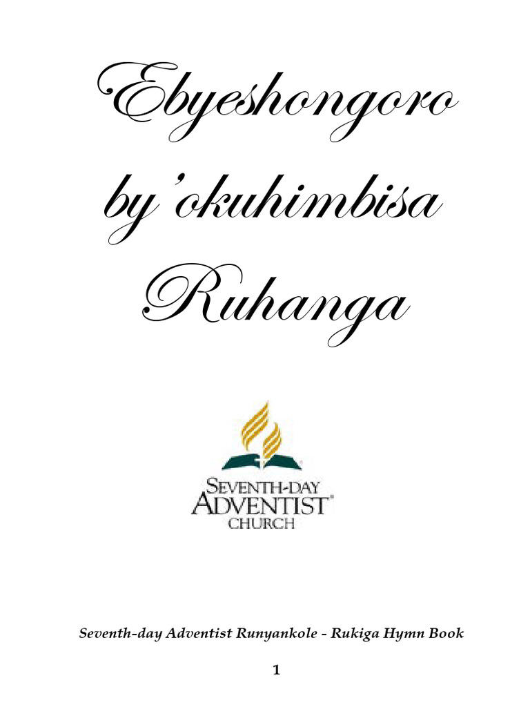 Runyankole-Rukiga Hymn Book 2016 | PDF | Hymns | Psalms